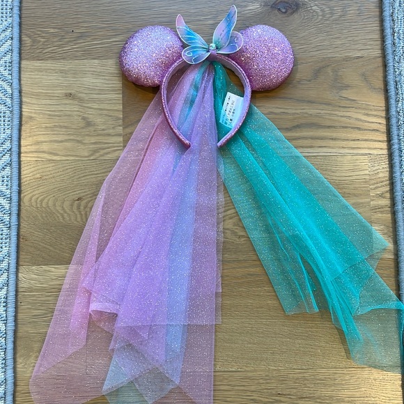 Disney | Costumes | Authentic Disney Pink Sparkly Minnie Mouse Ears ...